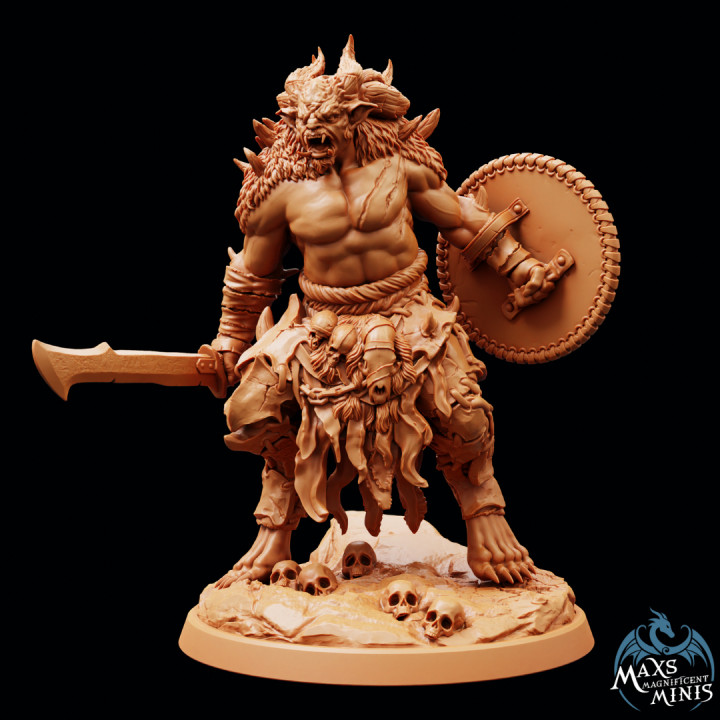 3D Printable The Tanarukk, Half-Orc Demon by The Major Arcana