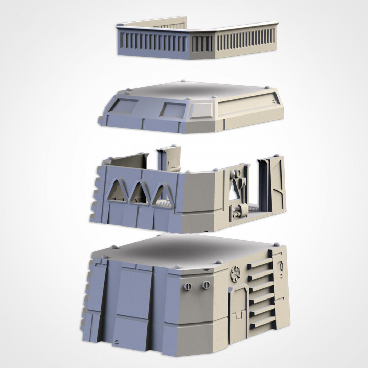 3D Printable MODULAR DEFENSE TURRETS by Txarli Factory