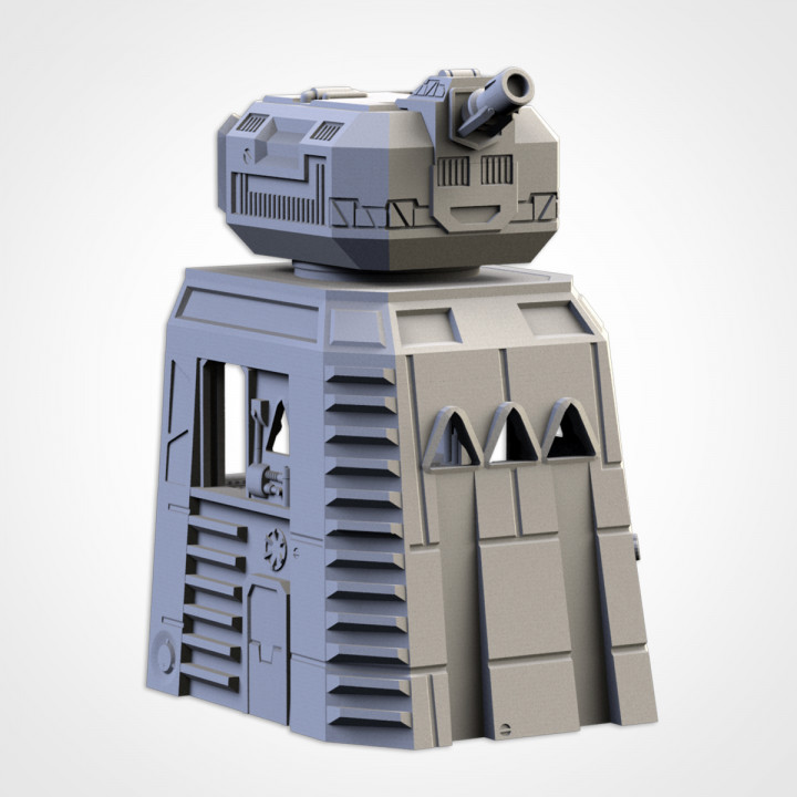 3D Printable MODULAR DEFENSE TURRETS by Txarli Factory