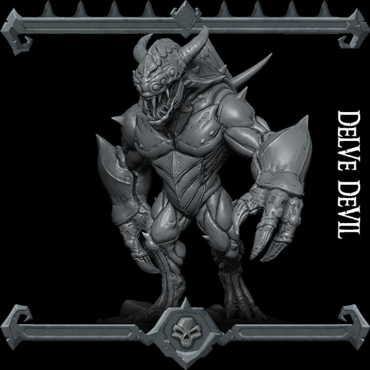 3D Printable Delve Devil by RocketPigGames