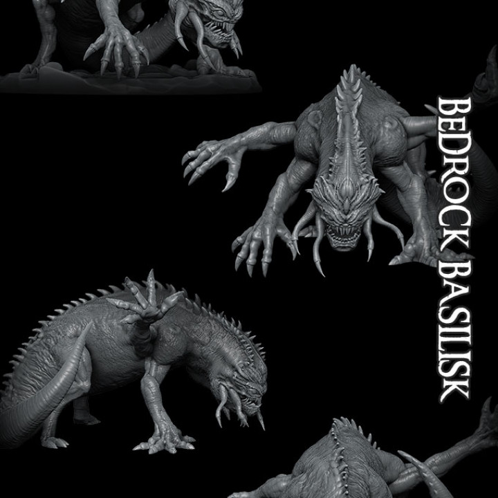 3D Printable Bedrock Basilisk by RocketPigGames