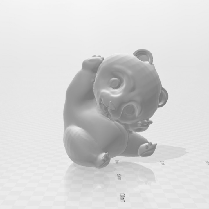 3D Printable Happy Panda by Chris