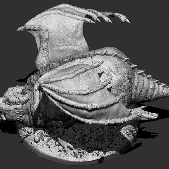 3D Printable CHONKY DRAGON! by Studio Fantasms