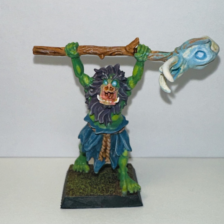 3D Print of Pig-Faced Orc Shaman by keatonhughes