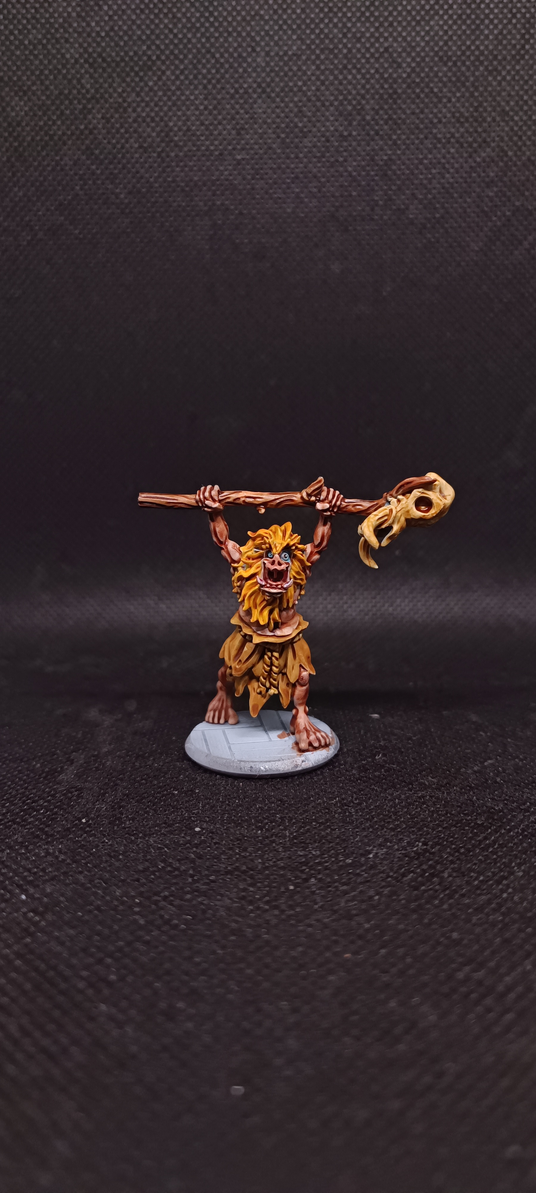 3D Printable Pig-Faced Orc Shaman by Warp Miniatures
