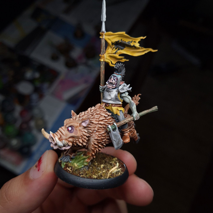 3D Printable Pig-Faced Orc Bundle by Warp Miniatures