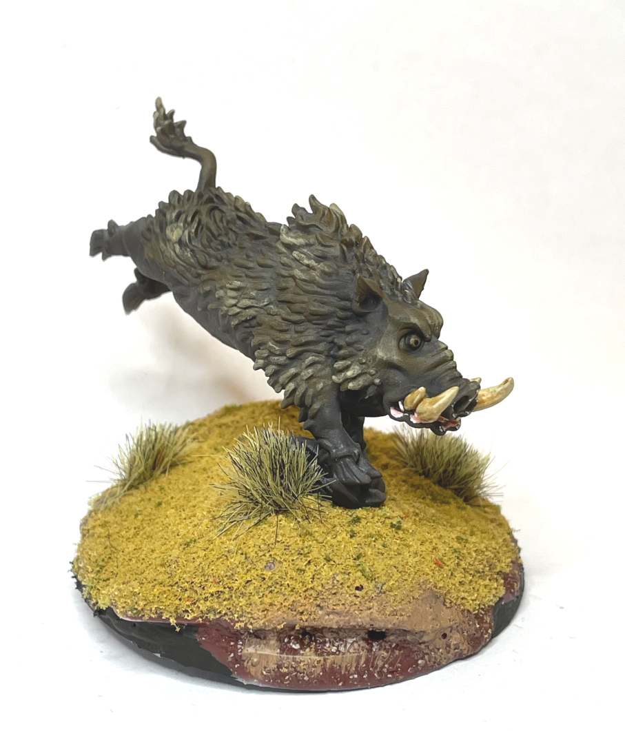 3D Printable Boar Mounts by Warp Miniatures