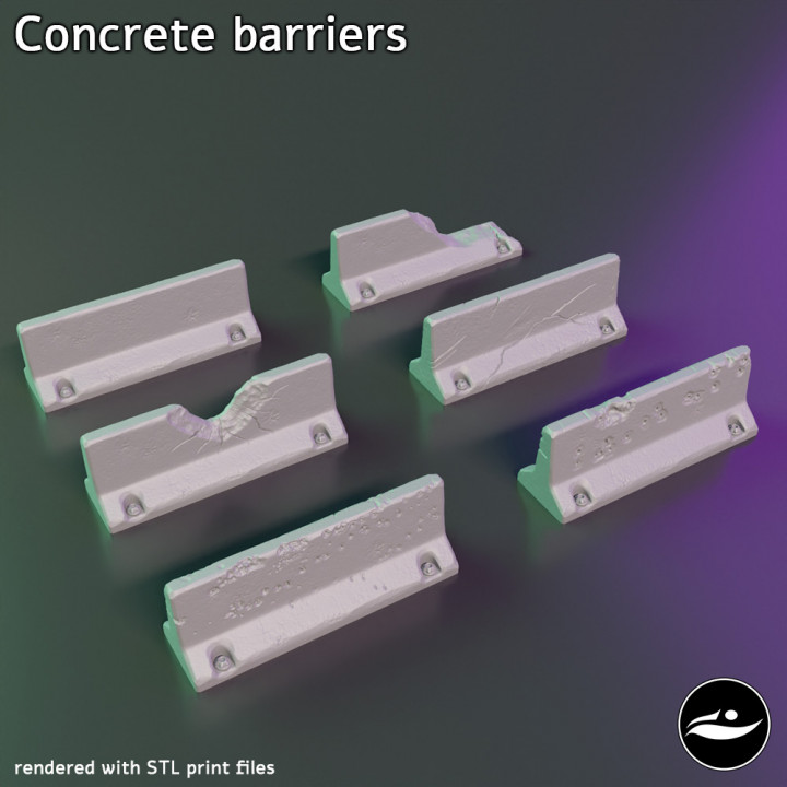 3D Printable Concrete barriers by Suhland Workshop