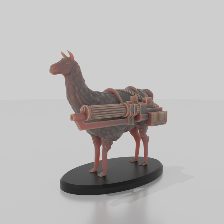 3D Printable Llamageddon by MiseryBiscuits