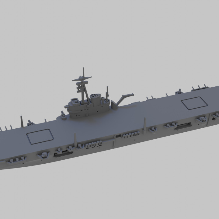 3D Printable Royal Navy Colossus class Aircraft Carrier by Lee McColl