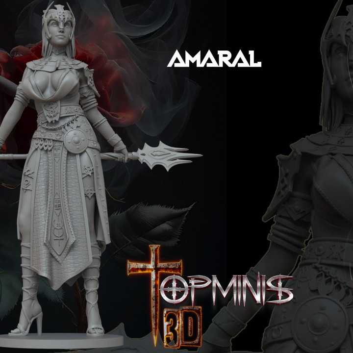 3D Printable Egyptian female warriors tabletop rpg by Ignacio Berbel Garcia