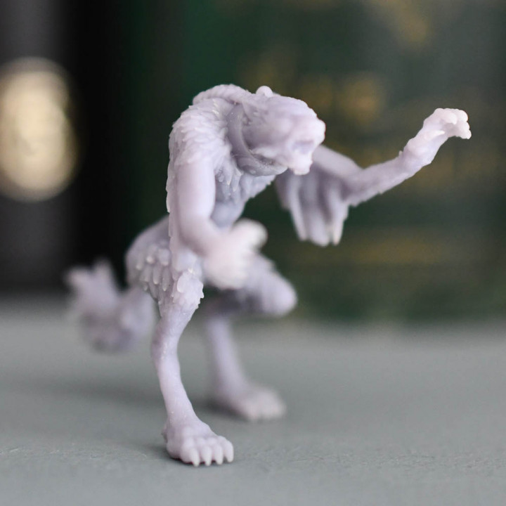 3D Printable Werewolf by Gametee 3d Miniatures