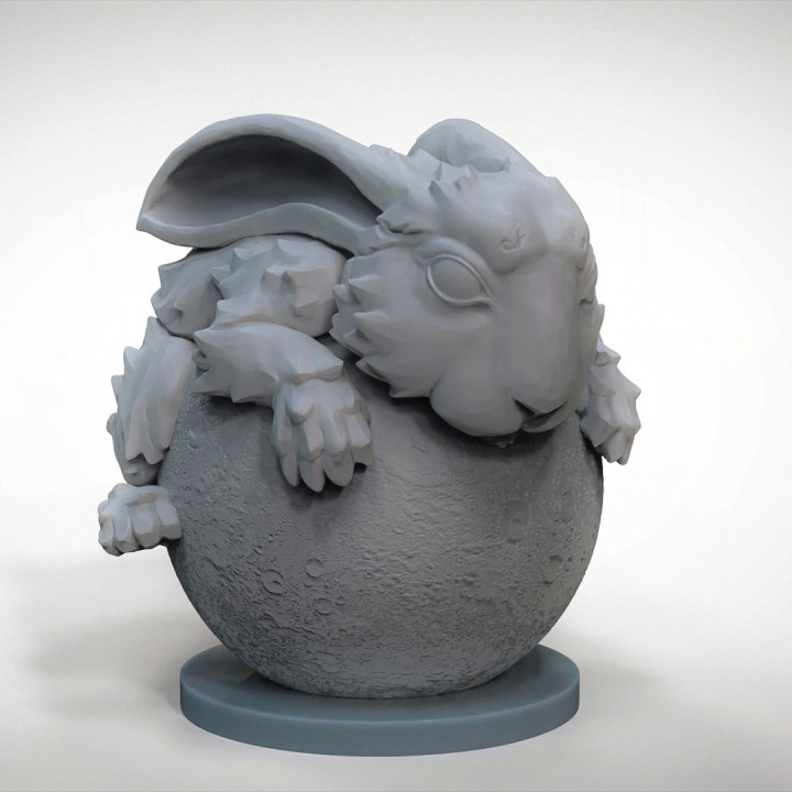 3D Printable Moon Hare by Andrew Yakovlev