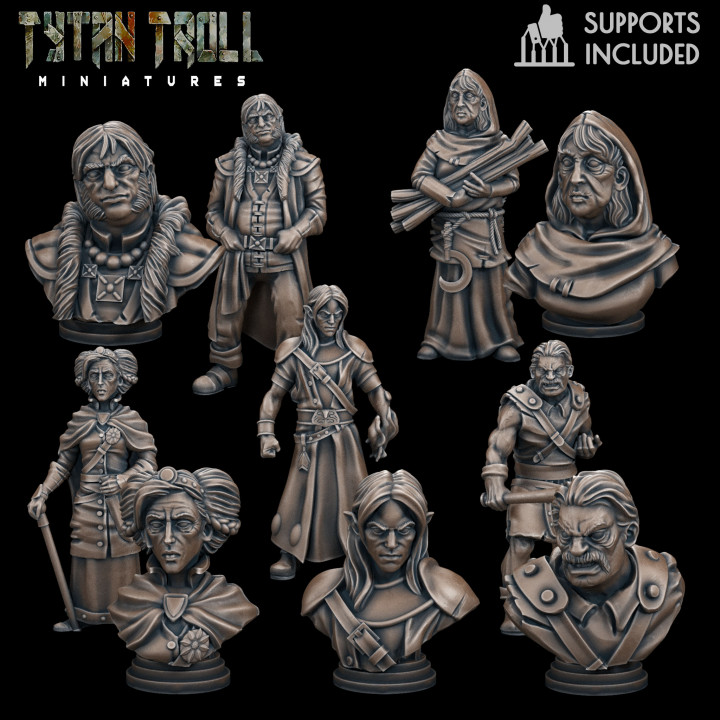 3D Printable Curse Of Strahd Mini/Bust Pack 04 [Pre-Supported] by ...