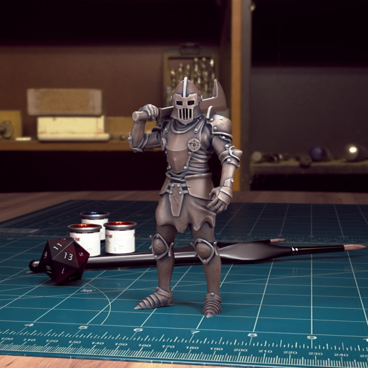 3D Printable Animated Armour 03 [Pre-Supported] by TytanTroll Miniatures