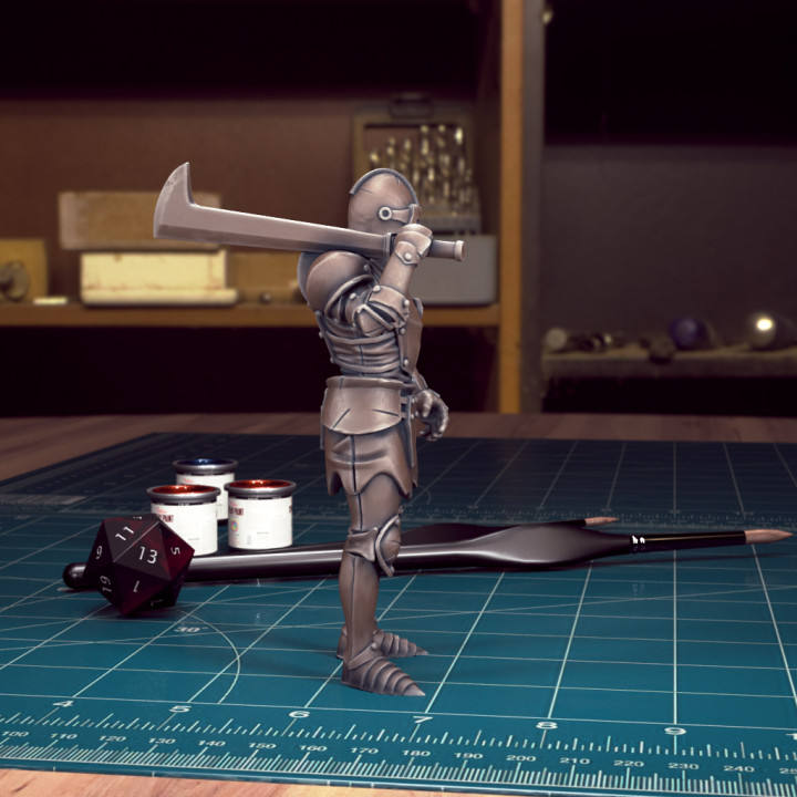 3D Printable Animated Armour 03 [Pre-Supported] by TytanTroll Miniatures