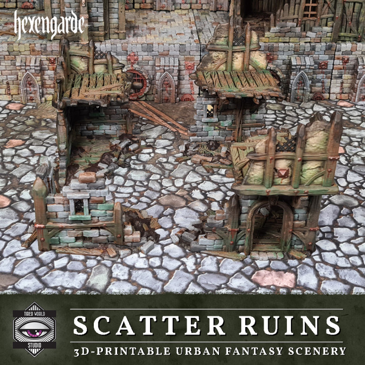 3D Printable Scatter Ruins by Tired World Studio