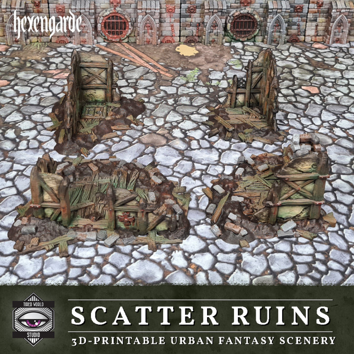 3D Printable Scatter Ruins by Tired World Studio