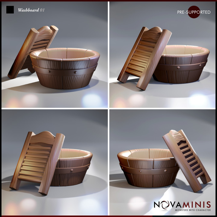 3D Printable Washboard 01 by NOVAMINIS