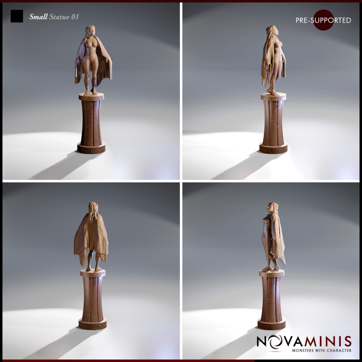 3D Printable Small Statue 01 by NOVAMINIS
