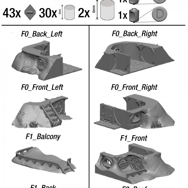 3D Printable Shared Burrow by Christopher Adam