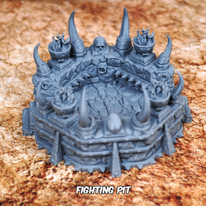 3D Printable Fighting pit by DecoQuest Workshop