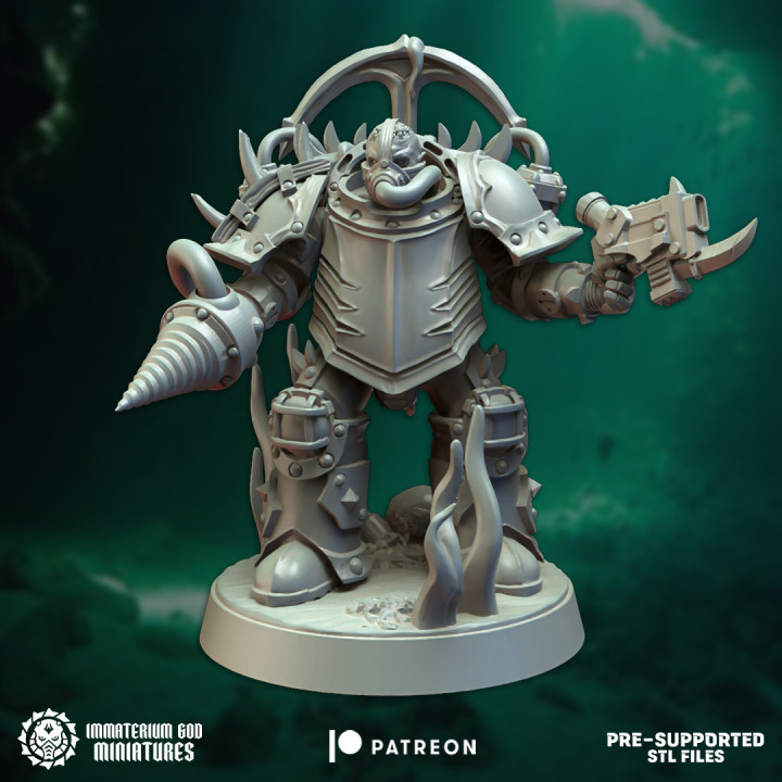 3D Printable Abyss soldier set (hunters) by Immaterium God Miniatures