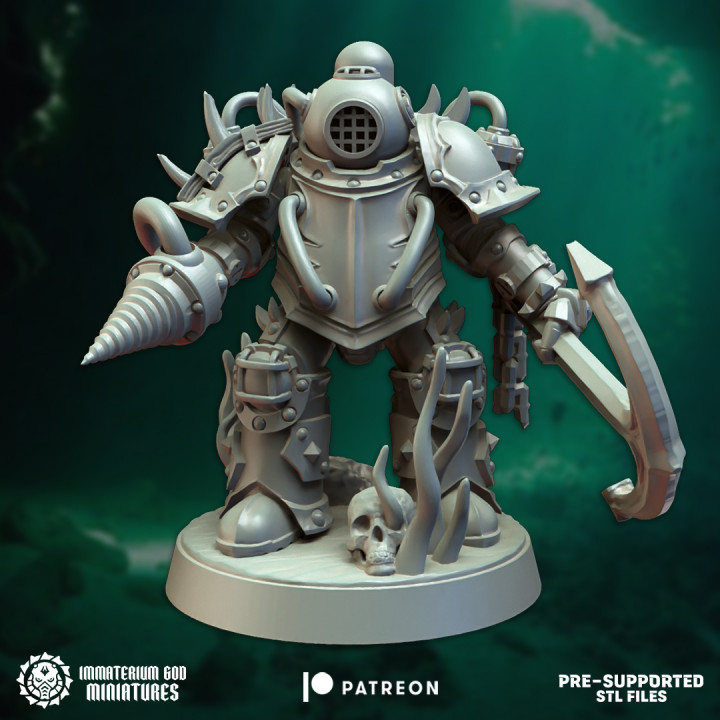 3D Printable Abyss soldier set (hunters) by Immaterium God Miniatures