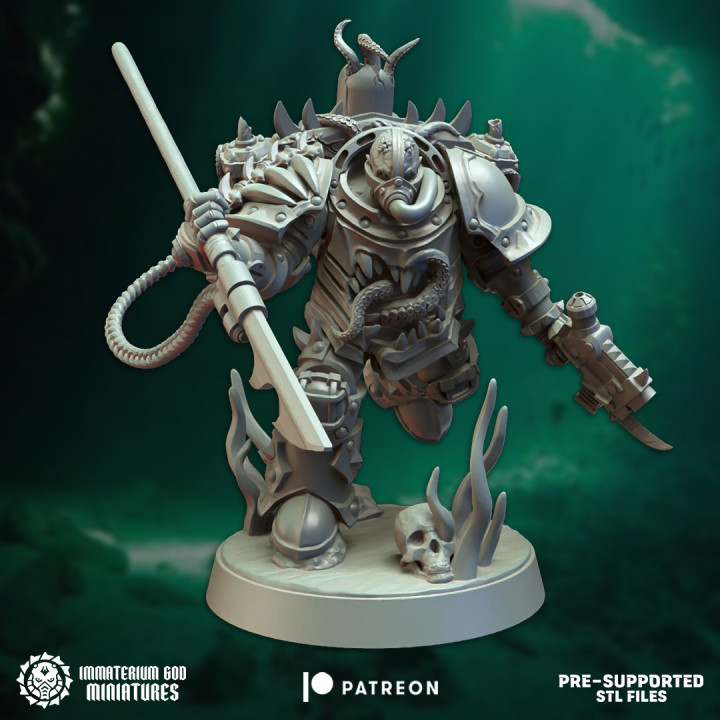 3D Printable Abyss soldier set (hunters) by Immaterium God Miniatures