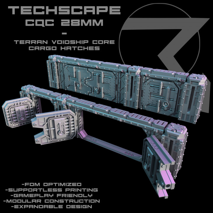 3D Printable TECHSCAPE CQC - 28mm - Terran Voidship (Boarding Action ...