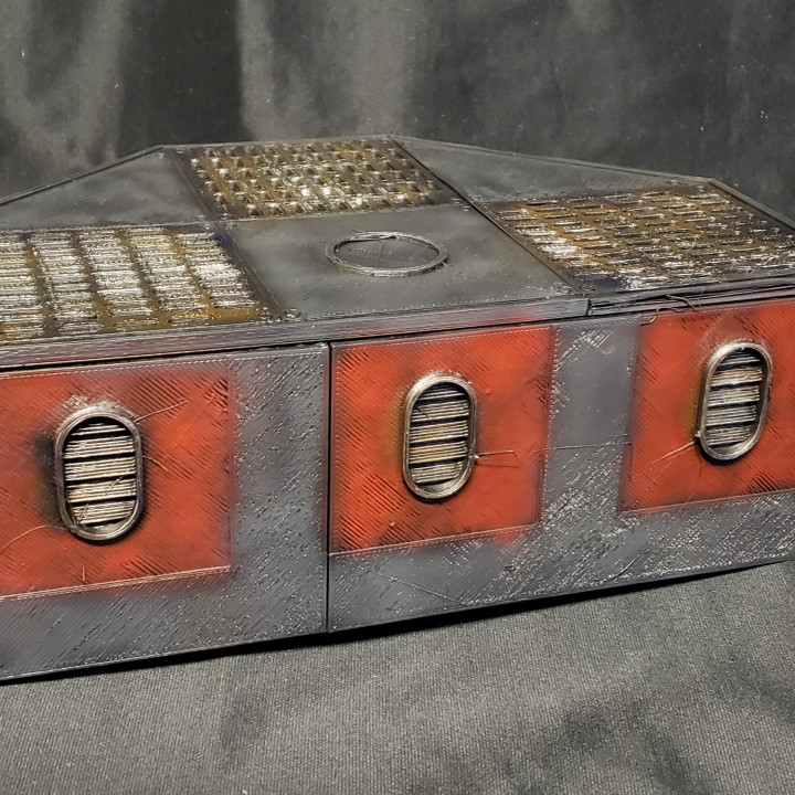 3D Printable Star Wars Shatterpoint Building - Large Facility - 6 edges ...