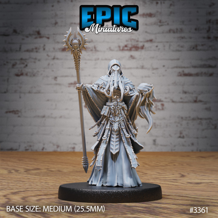 3D Printable Mind Eater Lich Set / Astral Flayer / Nightmare Ruler ...