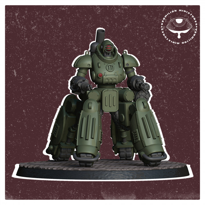 3D Printable Guardbot by Vermilion Miniatures