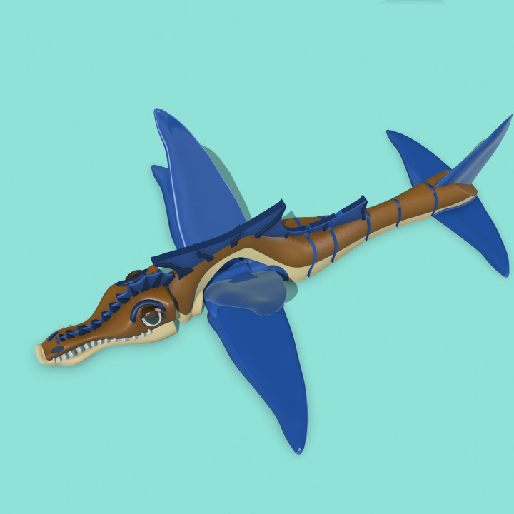 3D Printable Ray Finned Dragon by Josh