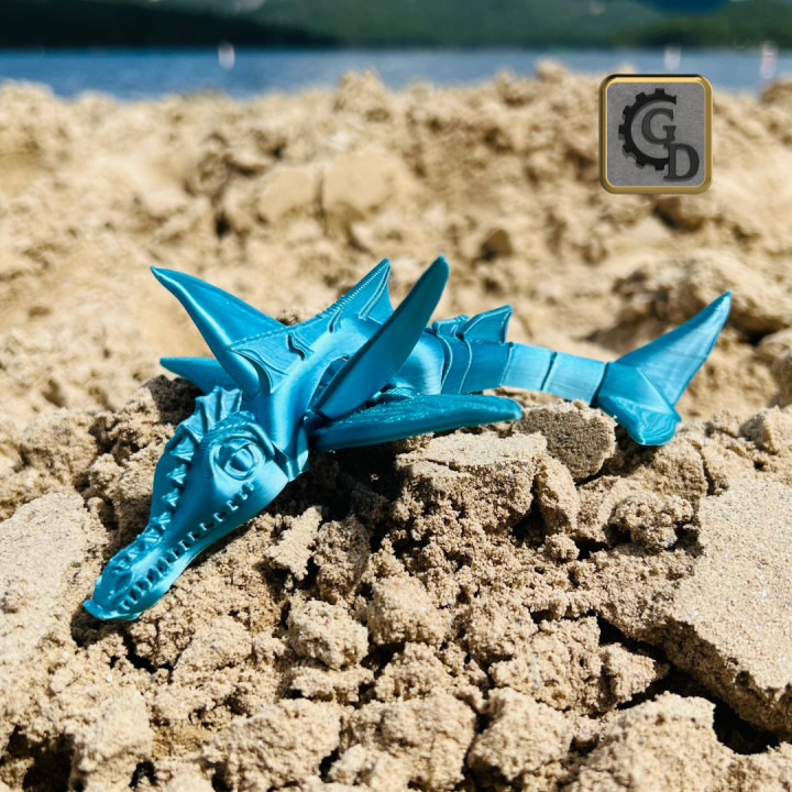 3D Printable Ray Finned Dragon by Josh