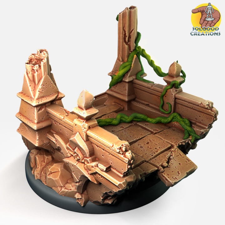 3D Printable Fantasy Bases - 50 pc by SolGood Creations