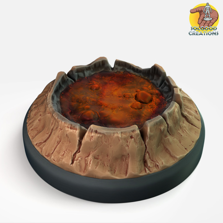 3D Printable Fantasy Bases - 50 pc by SolGood Creations