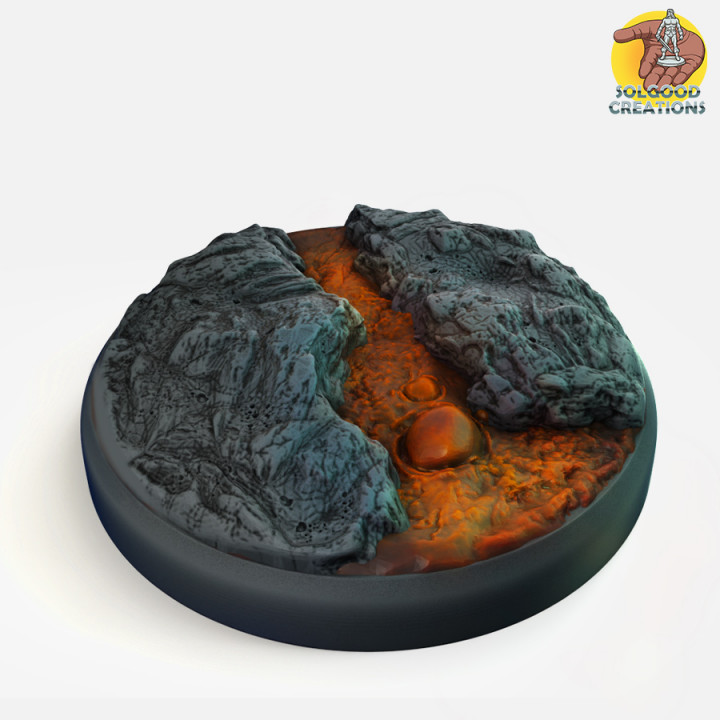 3D Printable Fantasy Bases - 50 pc by SolGood Creations