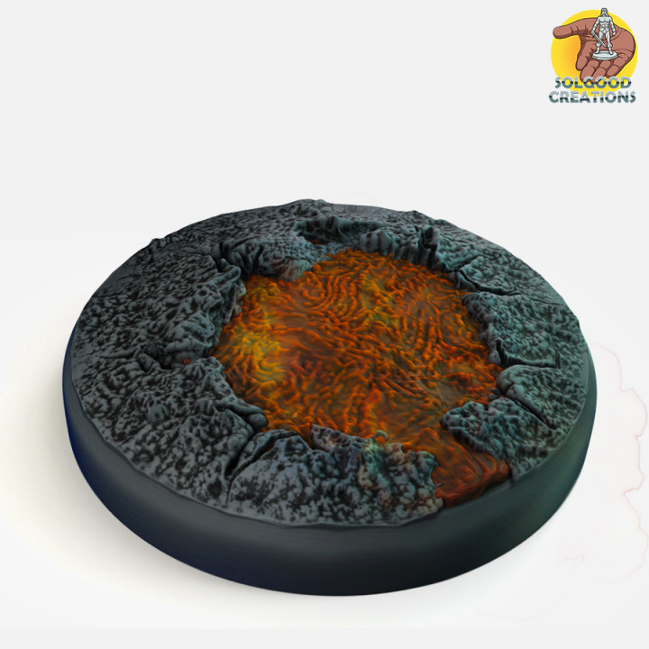 3D Printable Fantasy Bases - 50 pc by SolGood Creations