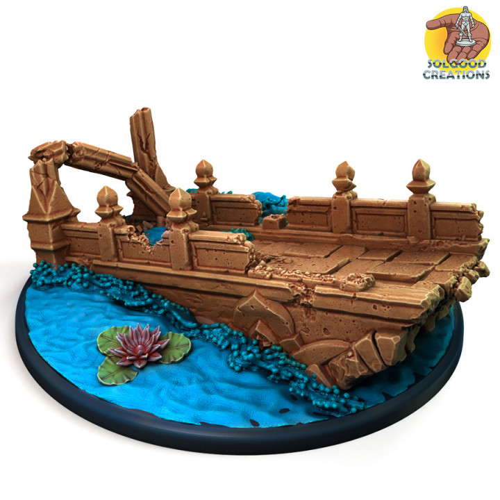 3D Printable Fantasy Bases - 50 pc by SolGood Creations