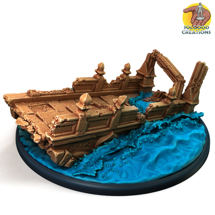 3D Printable Fantasy Bases - 50 pc by SolGood Creations