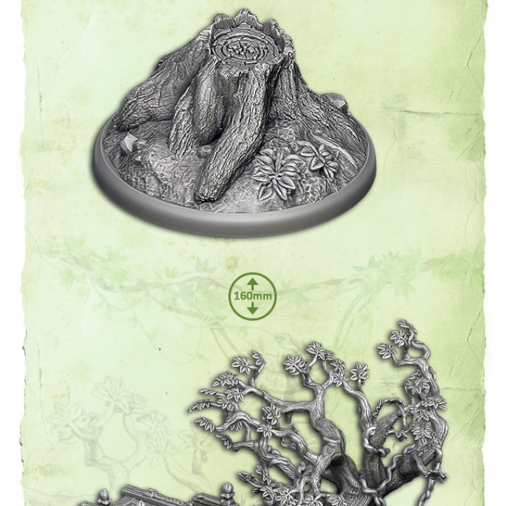 3D Printable Fantasy Bases - 50 pc by SolGood Creations