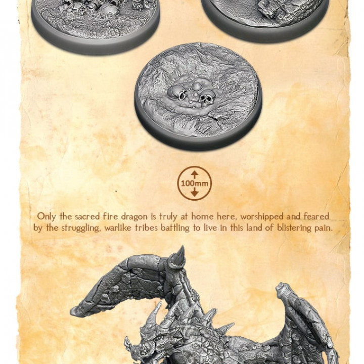 3D Printable Fantasy Bases - 50 pc by SolGood Creations