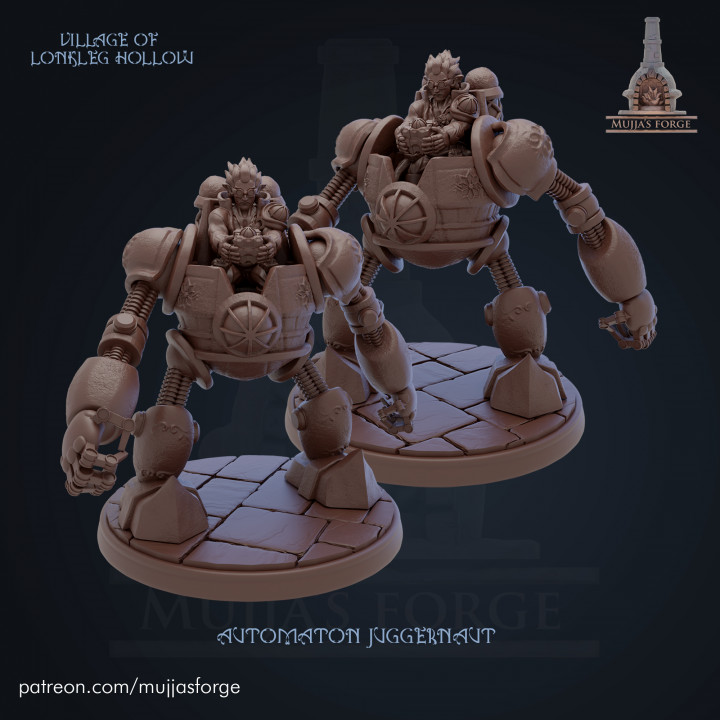 3D Printable VOLH-AUTOMATON JUGGERNAUT WITH LIPOR by MUJJA'S FORGE