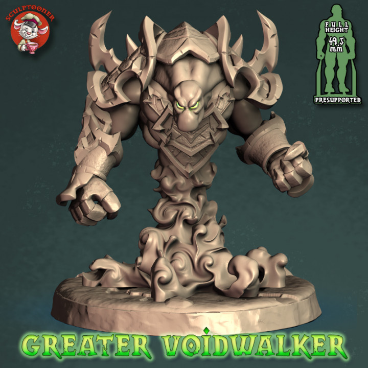 3D Printable Greater Voidwalker - 32mm scale pre-supported miniature by SCULPTOONER
