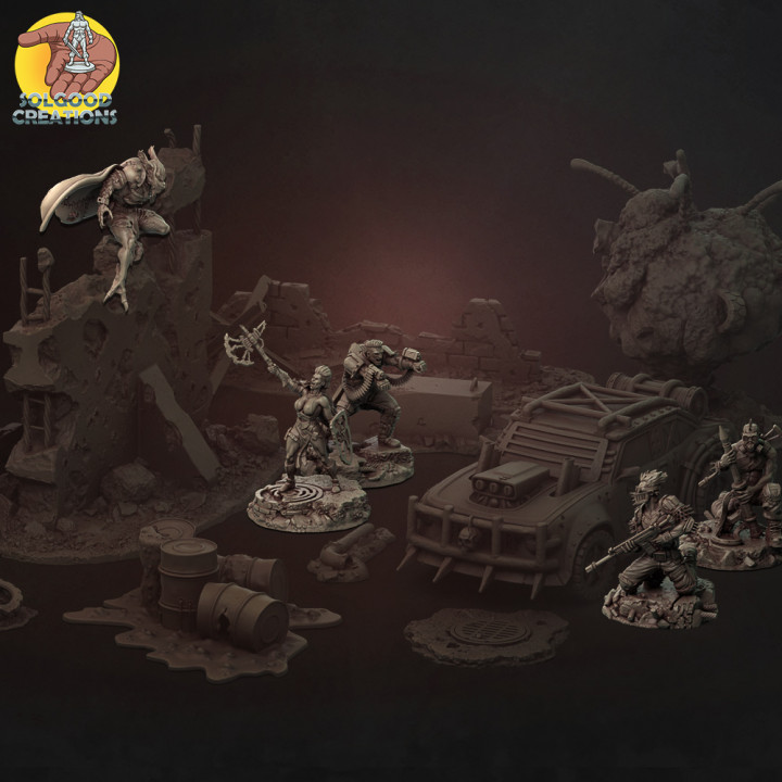 3D Printable Diorama - Last stand of the techknights by SolGood Creations