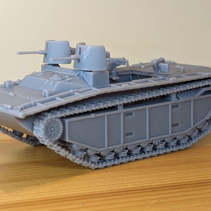3D Printable LVT-2(A) Buffalo II (Amphibious, US, WW2) by Wargame3d
