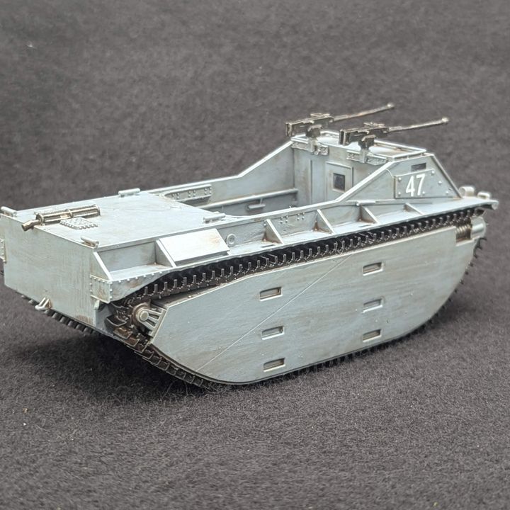 3D Printable LVT-1 Alligator (Amphibious, US, WW2) by Wargame3d