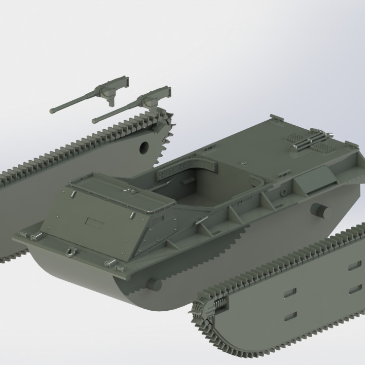 3D Printable LVT-1 Alligator (Amphibious, US, WW2) by Wargame3d 3D Printable LVT-1 Alligator (Amphibious, US, WW2) by Wargame3d