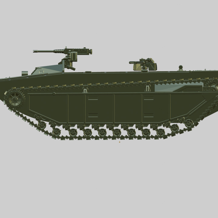 3D Printable LVT-2 Water Buffalo (Amphibious, US, WW2) by Wargame3d